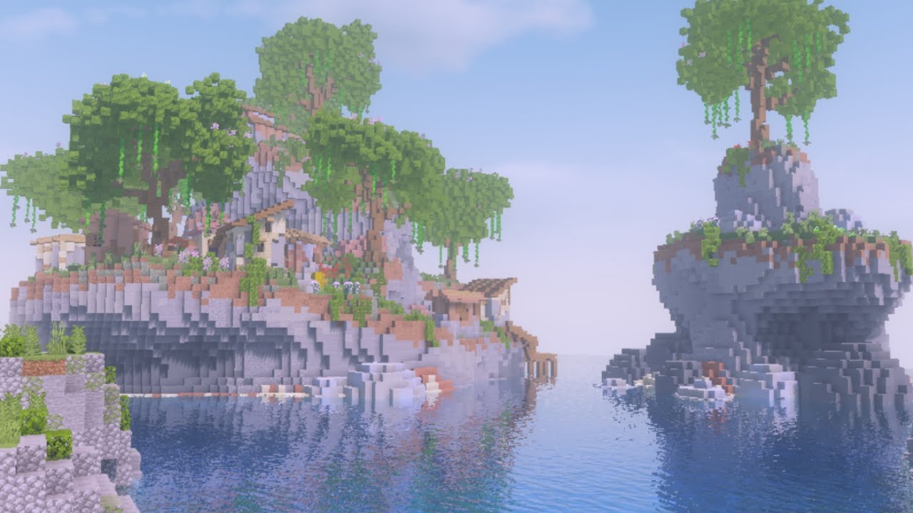 Minecraft Timelapse | Tropical Island Village - YouTube
