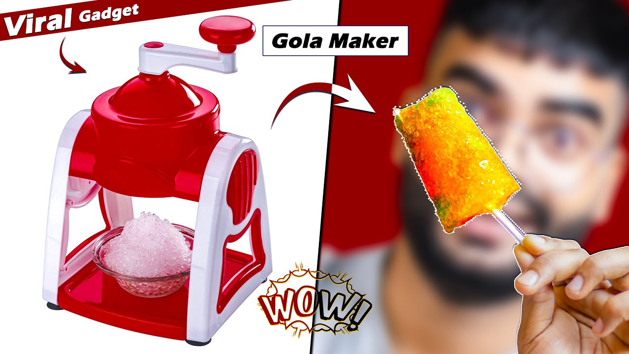 Gola Making at Home, ice gola machine, Review ⁉️, बर्फ का गोला बनाने ...