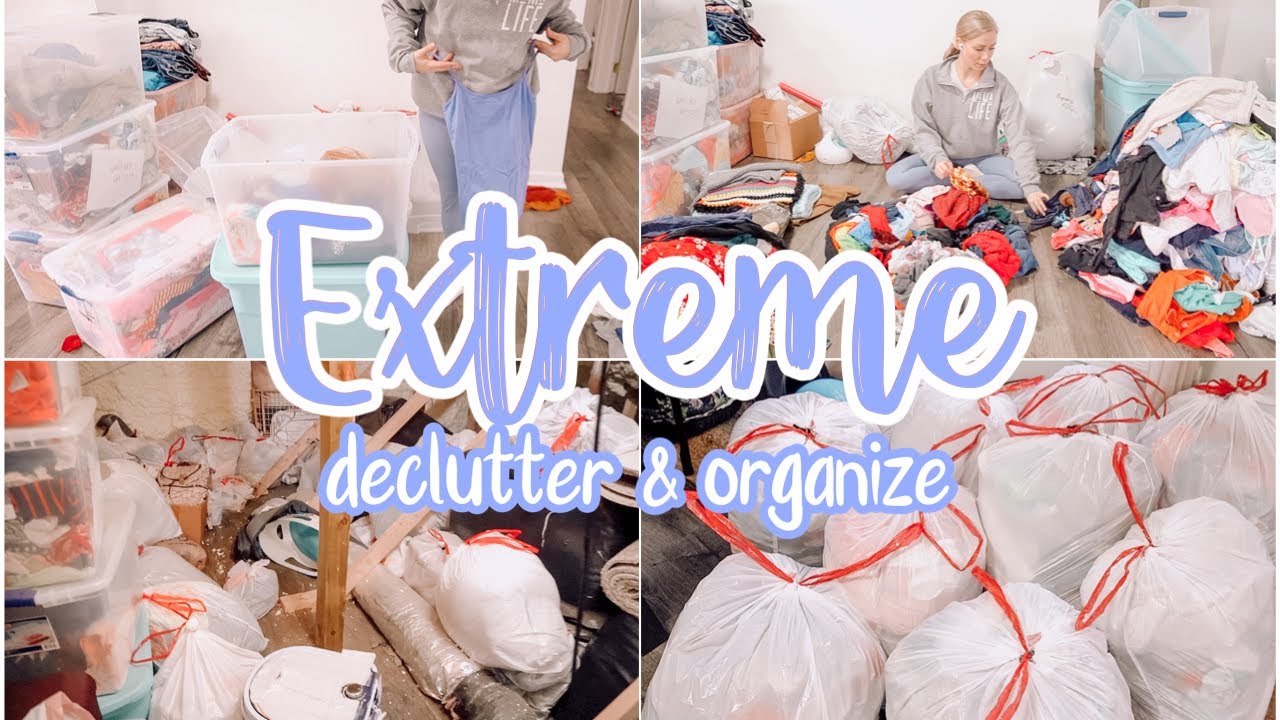 EXTREME DECLUTTER AND ORGANIZE // SPRING CLEANING MOTIVATION ...