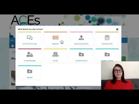 How to Make a Blog Post on ACEs Connection - YouTube