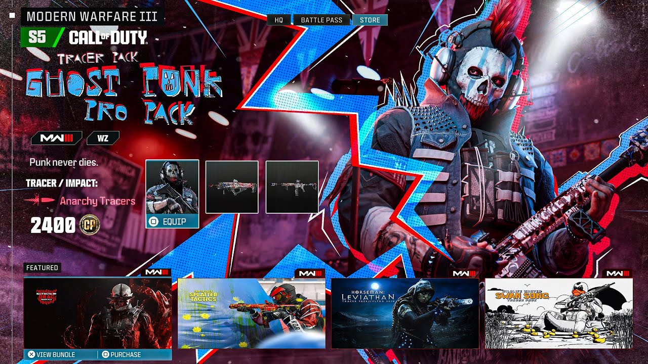 TRACER PACK: GHOST PUNK PRO PACK - SEASON 5 RELOADED - MW3 - YouTube