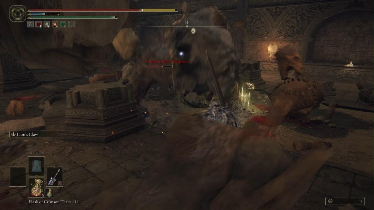 ELDEN RING - Gurranq, Beast Clergyman Fight - YouTube