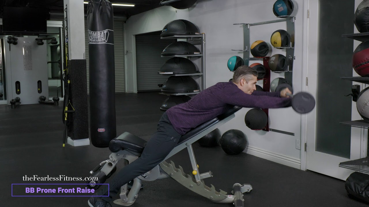 BB Prone Front Raise - YouTube