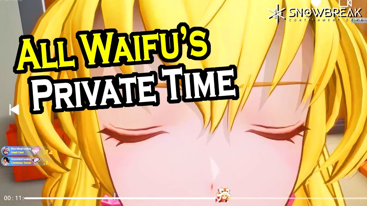ALL WAIFU WITH ADJUTANT ME TIME ️ |【SNOWBREAK : Containment Zone】 - YouTube