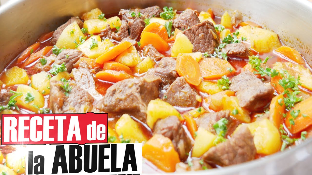 2 PATATAS, 2 ZANAHORIAS 😋🍲 un poco de carne y COMIDA PARA TODA LA ...