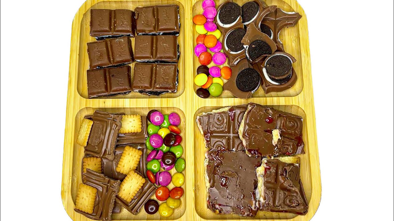Filling platter with milka sweets ~ Milka chocolates ASMR ~ Milka ...