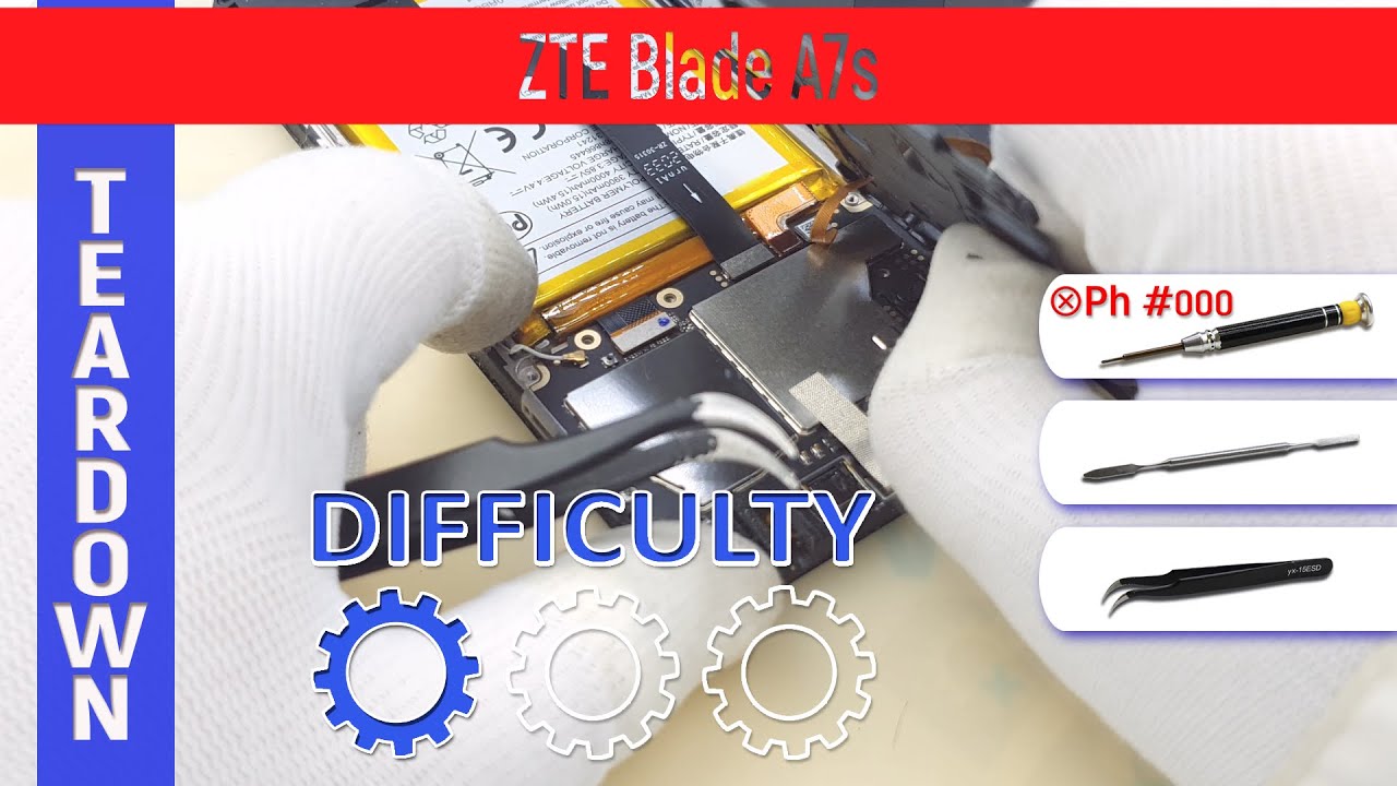 ZTE Blade A7s 📱 Teardown Take apart Tutorial - YouTube