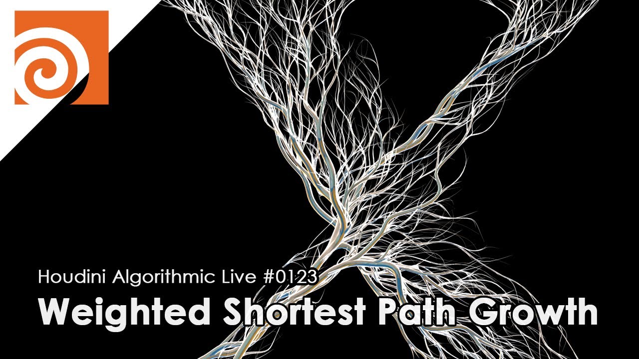 Houdini Algorithmic Live #123 - Weighted Shortest Path Growth - YouTube