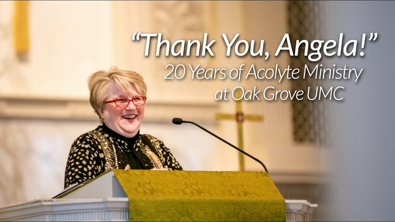 Thank you, Angela McDaniel // 20 years of Acolyte Ministry at Oak Grove ...