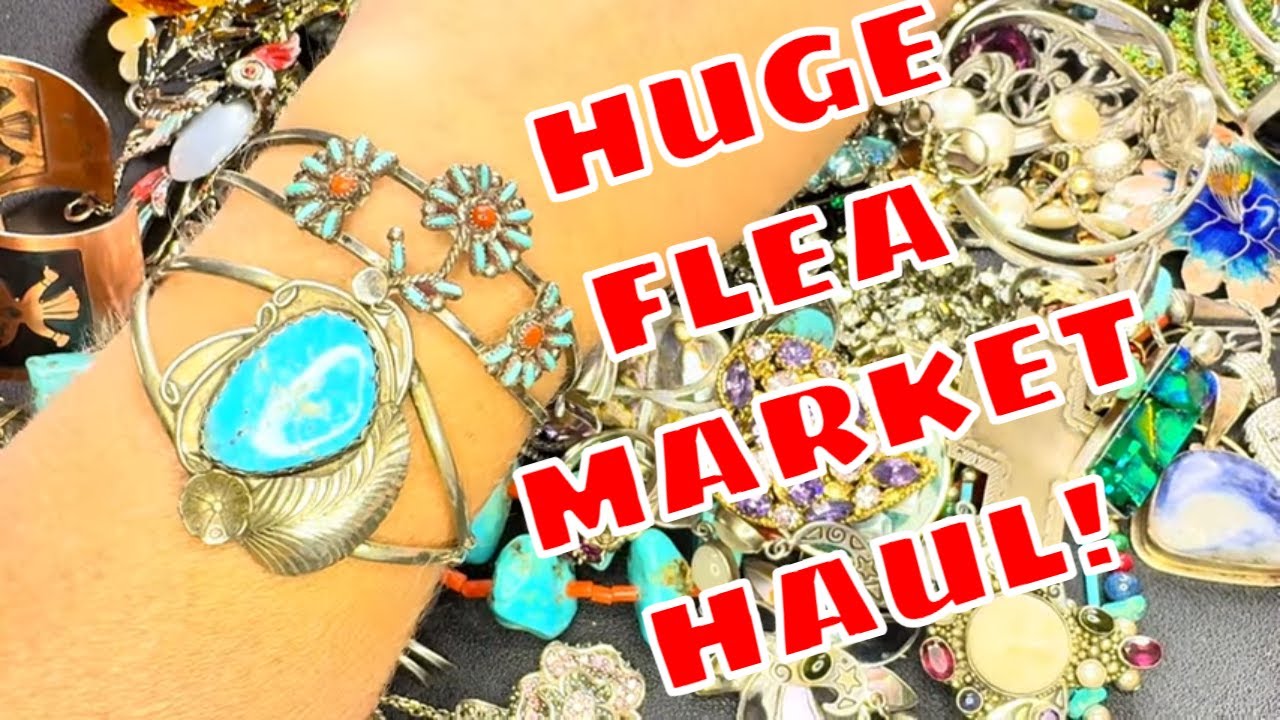 I Scored Some AMAZING Vintage Jewelry At The Flea Market Today! - YouTube