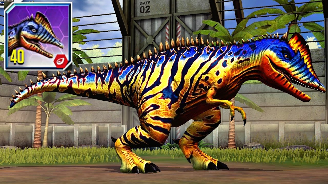 ALANGASAURUS Max Level 40 - Hybrid - Jurassic World The Game - YouTube