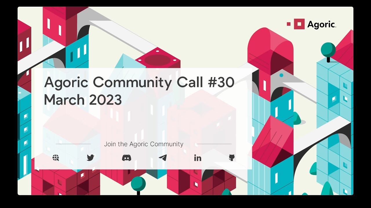 Agoric Community Call #30 (Mar 2023) - YouTube