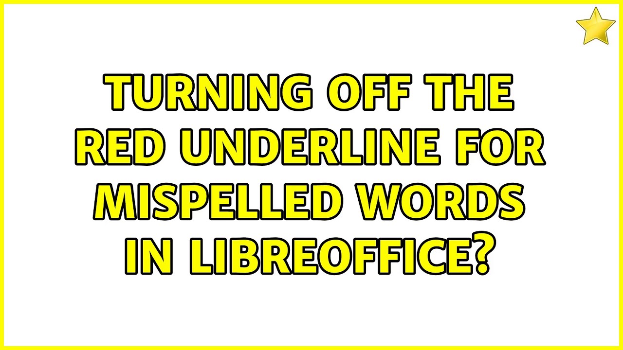 Ubuntu: Turning off the red underline for mispelled words in ...