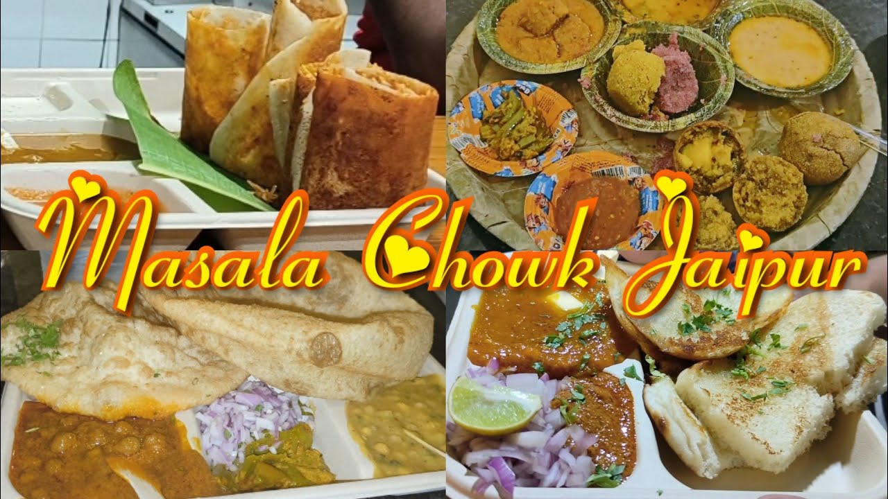 Masala Chowk ! Jaipur Food Tour !Jaipur Famous Food ! Masala Chowk ...