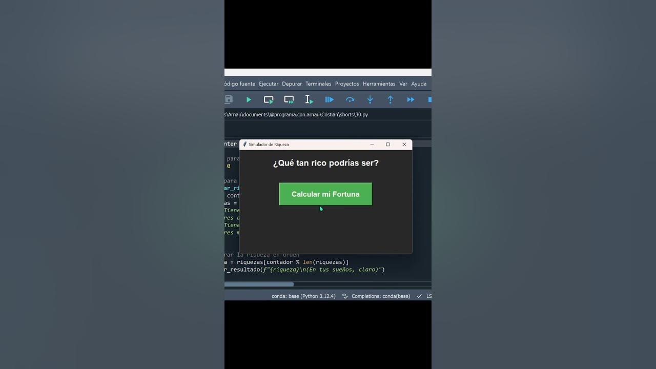 Simulador de Riqueza en Python - YouTube