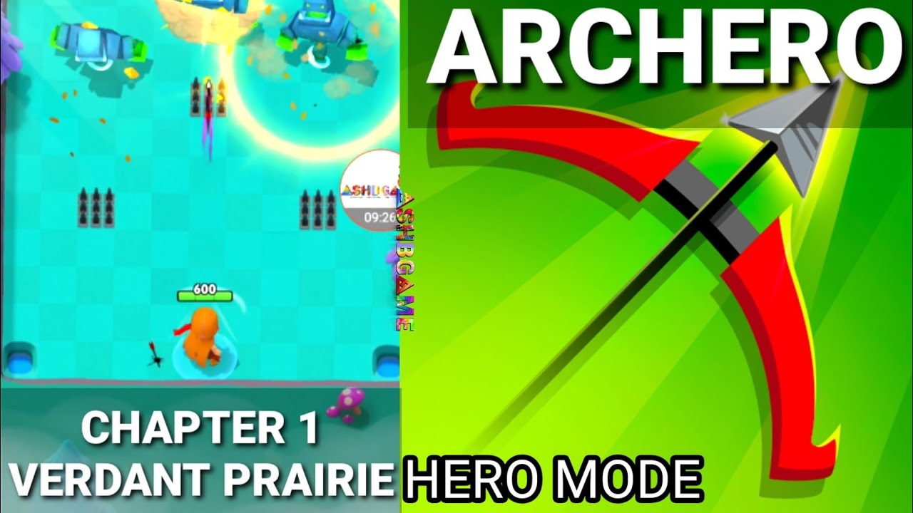 Archero Game Chapter 1 Verdant Prairie HERO MODE Gameplay Walkthrough ...