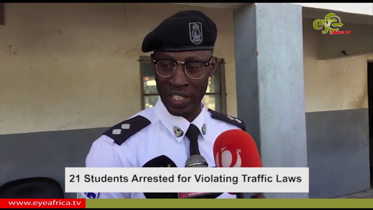 21 Students Arrested for Violating Traffic Laws - YouTube