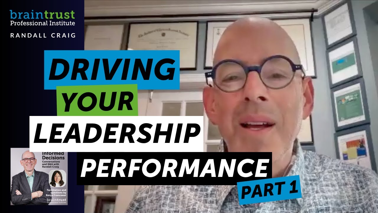 Driving Your Leadership Performance: Part 1 of 3 - YouTube