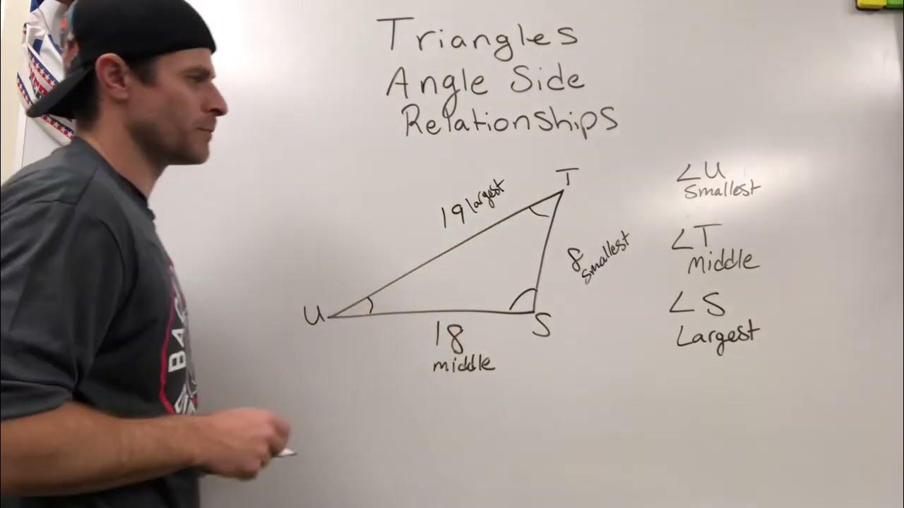 Triangle Properties Angle Side Relationship - YouTube