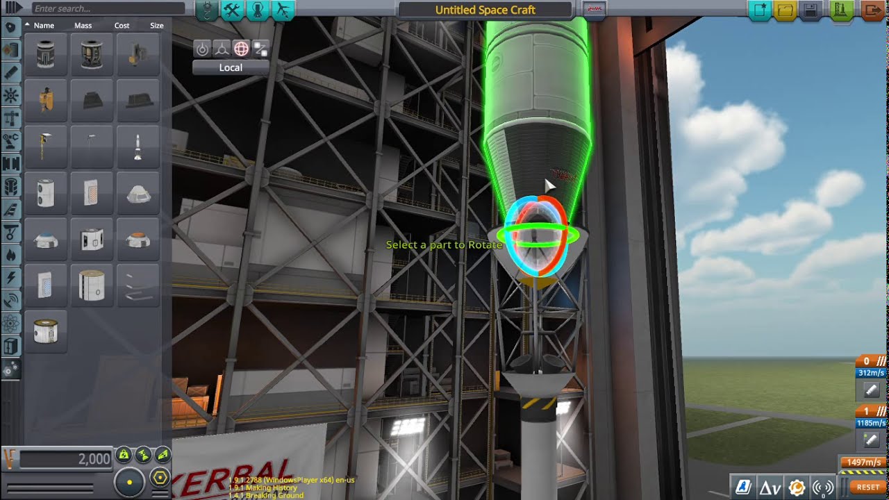 KSP Tutorial Construction Interface Rockets Vehicle Assembly Building ...