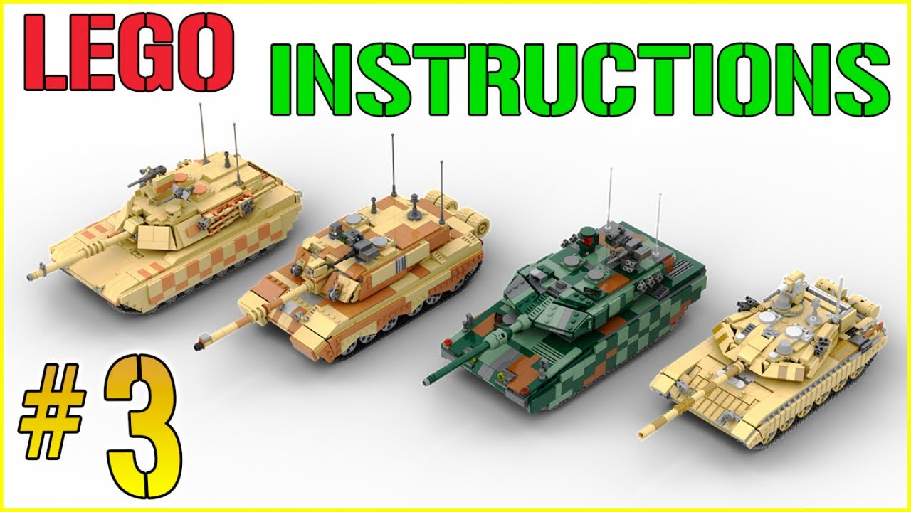 LEGO TUTORIAL | CHALLENGER 2 MBT | 1:34 Minifigure Scale (PART 3/3 ...