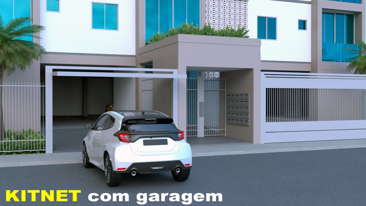 Como Fazer Prédio de KITNET com Garagem - YouTube