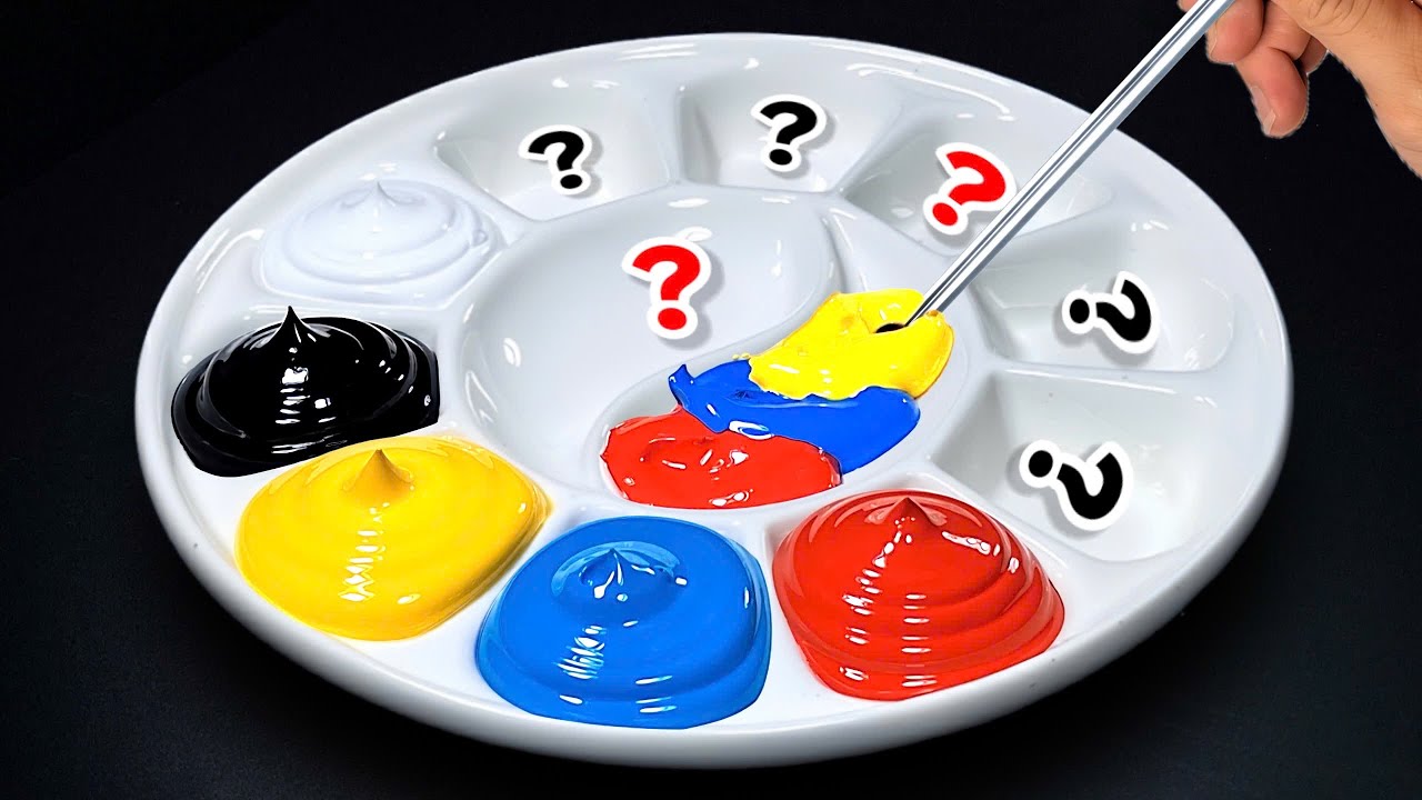 Making 7 Colors with Only 5 Primary Colors - YouTube