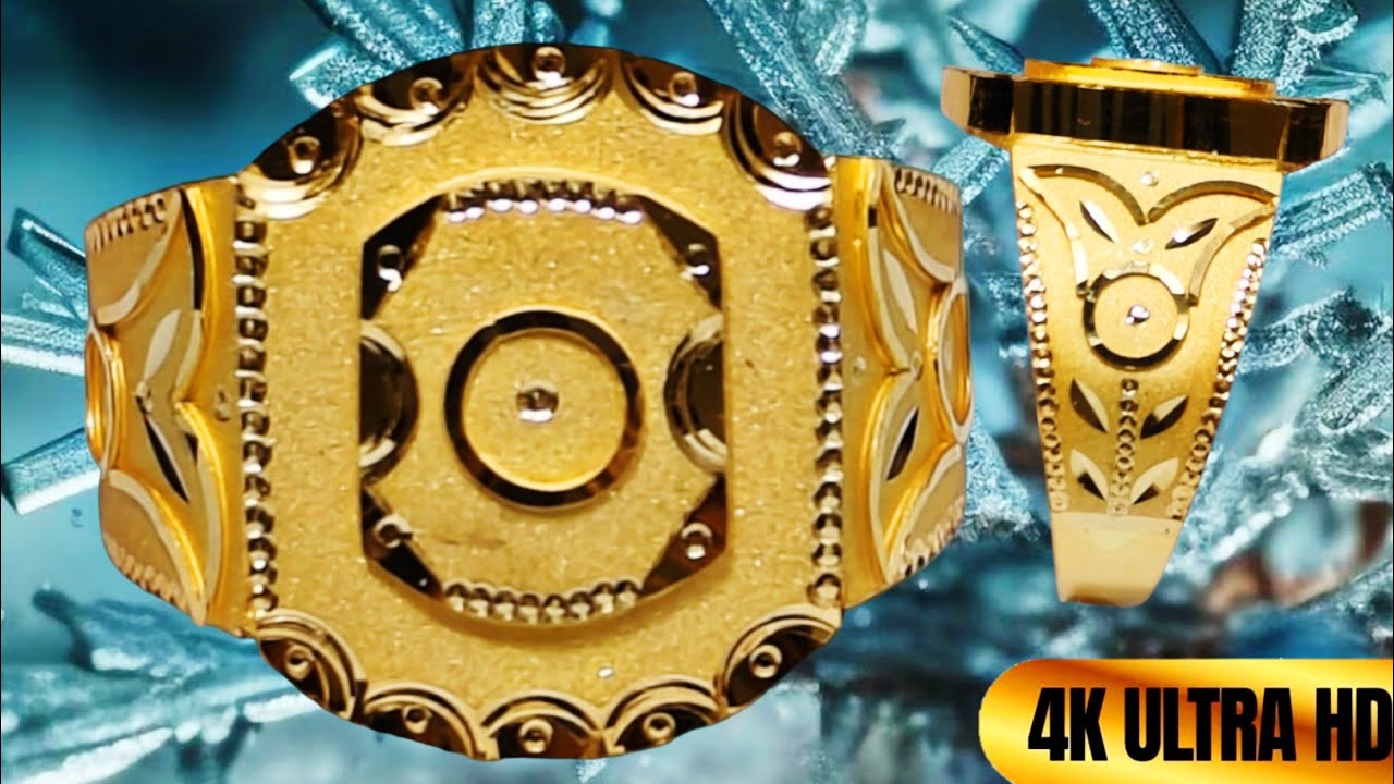 Emboss Anguthi | Gold Emboss Ring | Lightweight Gold Ring #jewellery ...