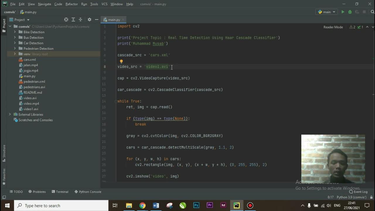 Real TIme Detection Using Haar Cascades Classifier || Computer Vision - YouTube