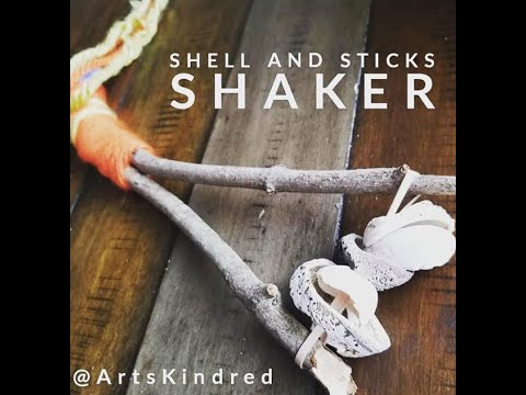 Fun beach exploration - shells, sticks, and rocks, instruments making ...