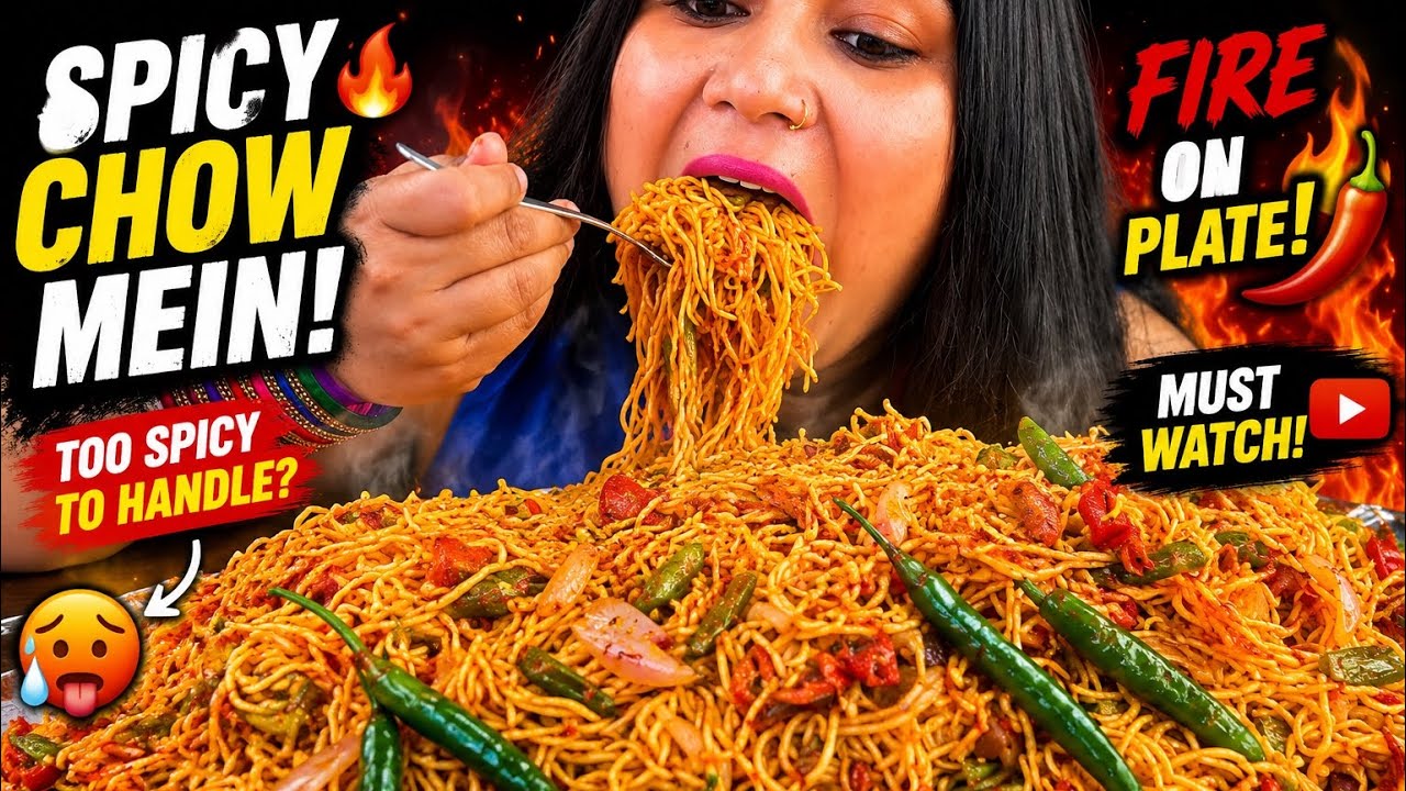 Spicy Noodles Challenge🔥 | Noodles Eating Challenge | Food Challenge ...