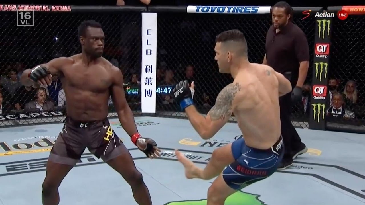 Uriah Hall vs Chris Weidman UFC 261 FULL FIGHT Champions - YouTube