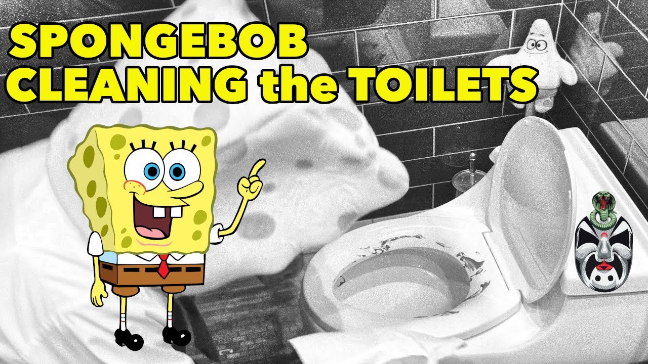 SPONGEBOB CLEANING TOILETS - YouTube
