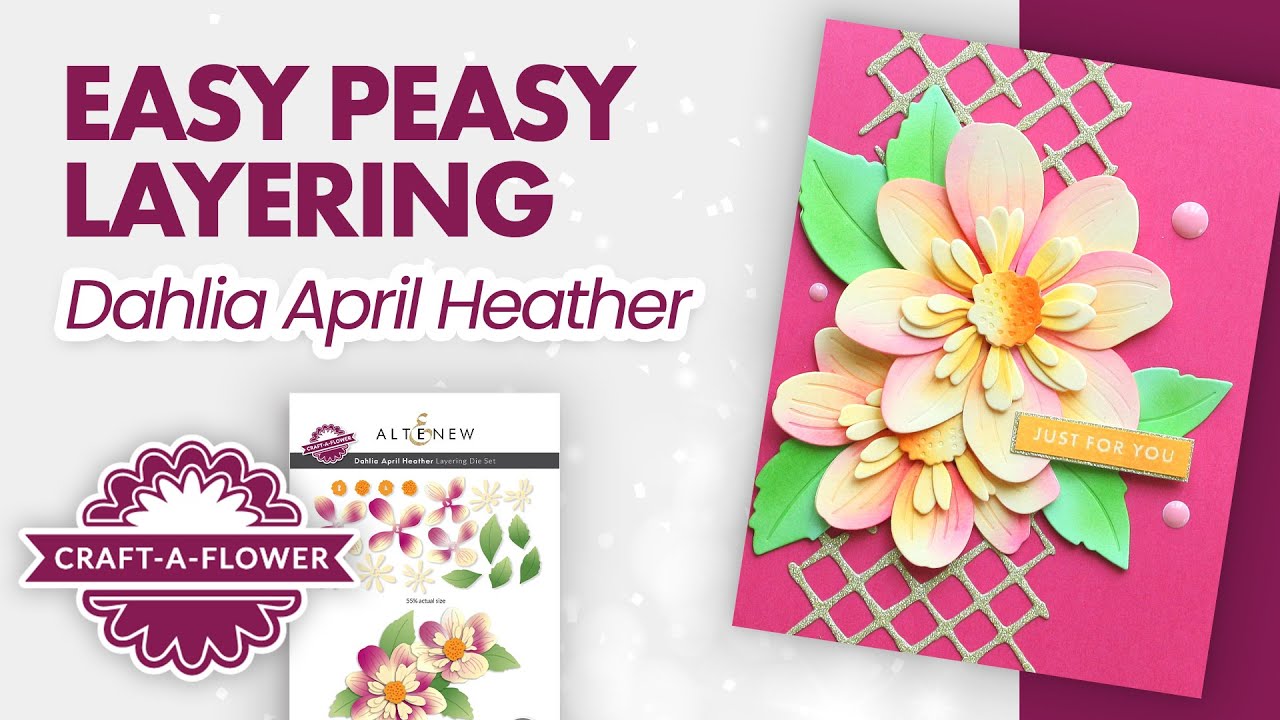 Quick and Easy 3D Paper Flowers Tutorial | Craft-A-Flower: Dahlia April ...
