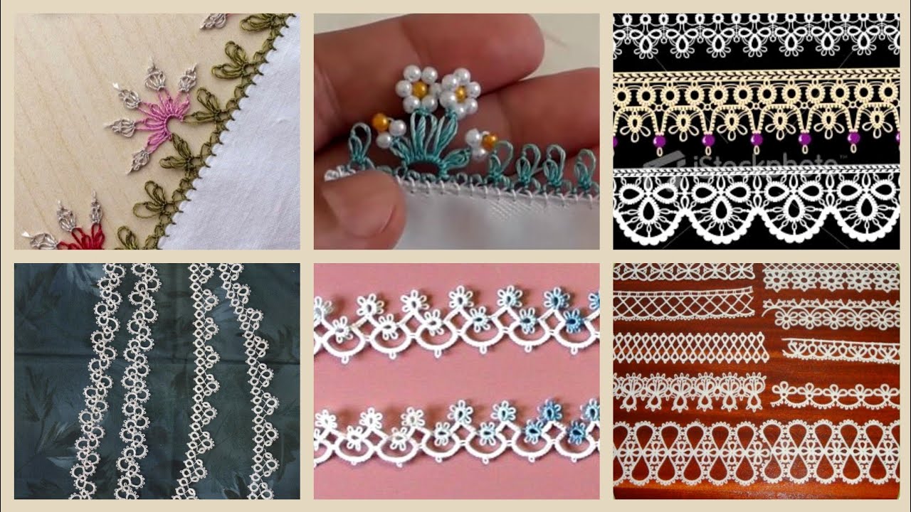 Beautiful Tatting Laces Pettern Amazing Niddle Thread Hand Work Latest ...