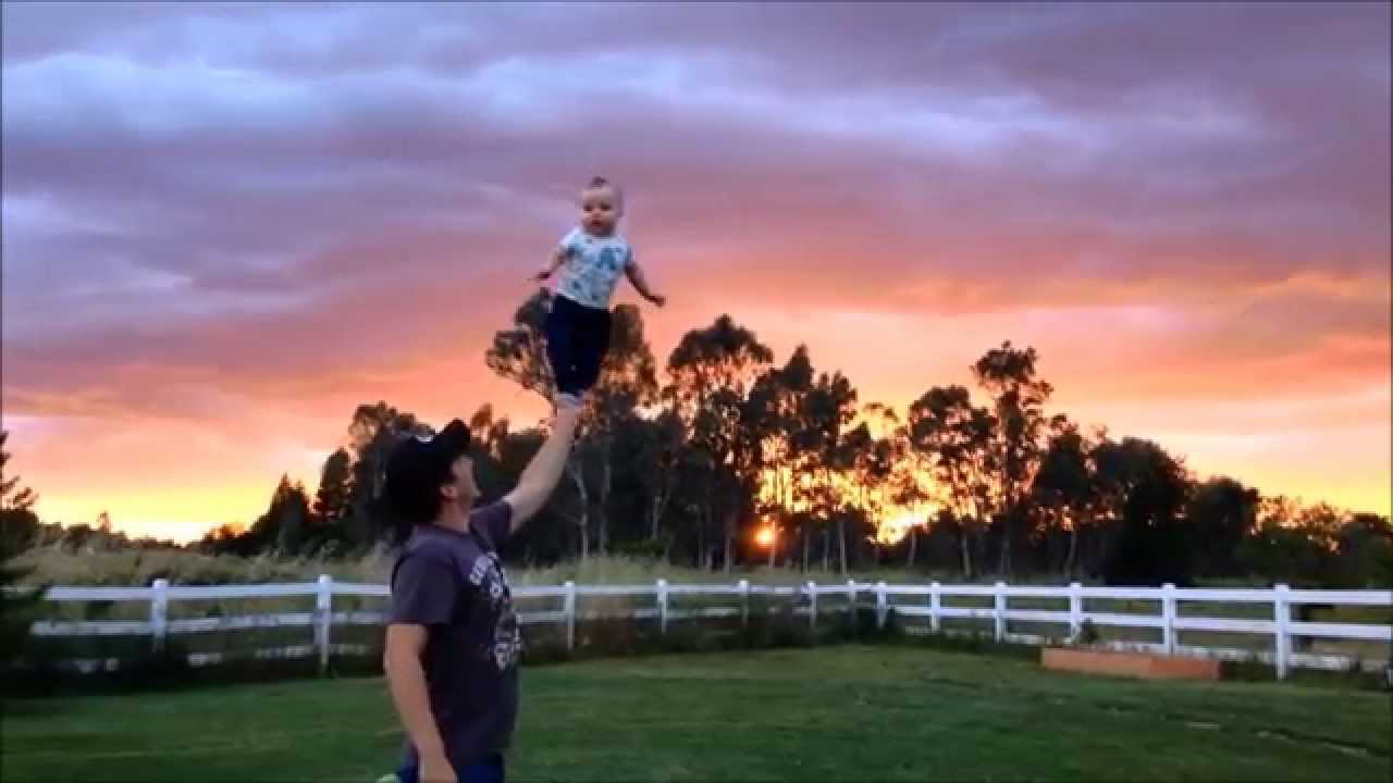 Baby shows off incredible balancing skills - YouTube