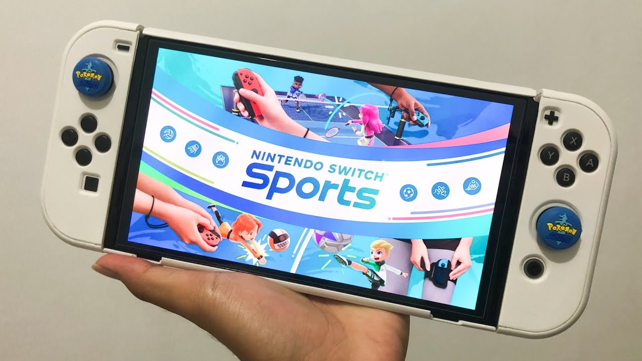 Nintendo Switch Sports Badminton on Nintendo Switch Oled - YouTube