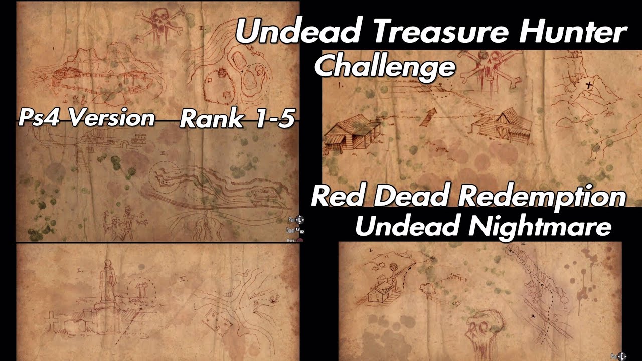 Red Dead Redemption Undead Nightmare - Undead Treasure Hunter Challenge ...