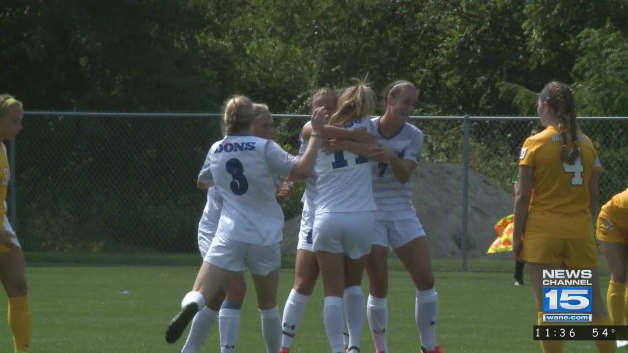 IPFW women's soccer loses to Valpo on 9/10/17 - YouTube