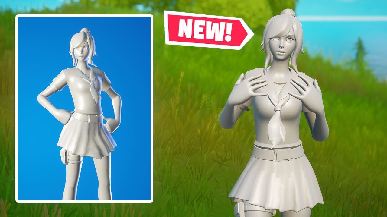 NEW SECRET WHITE TSUKI Skin Gameplay in Fortnite! (Human Style) - YouTube