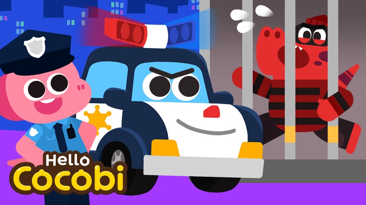 Police Car Song | Nursery Rhymes & Learn Colors for Kids | Hello Cocobi ...
