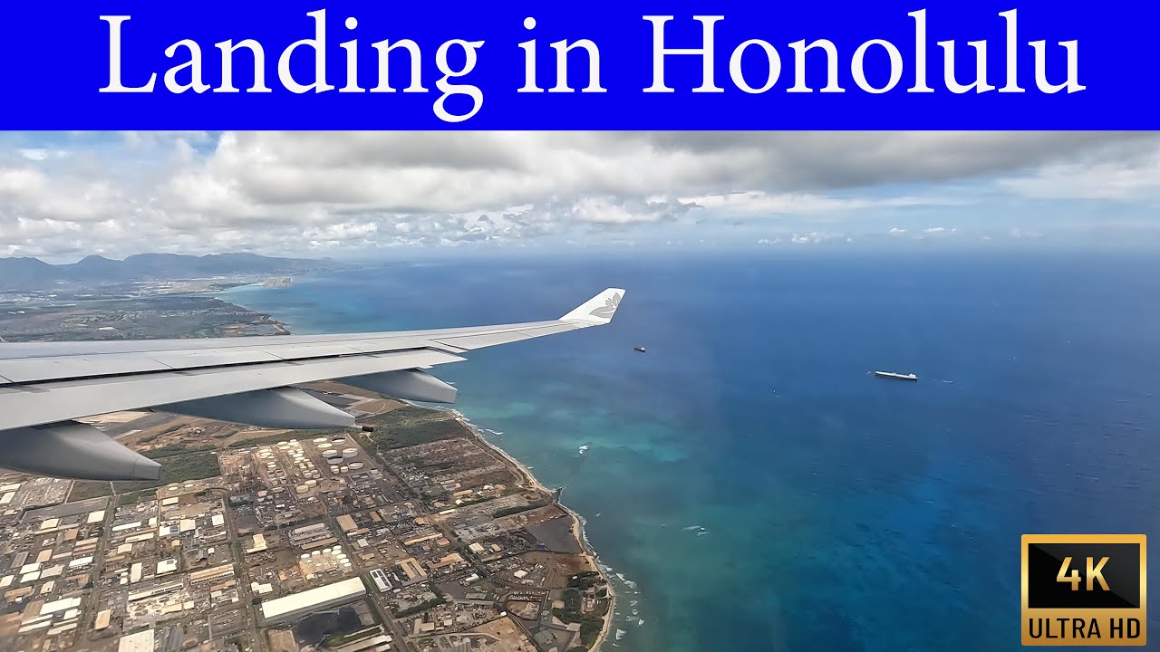 Landing in Honolulu Hawaii (HNL) Airport - YouTube
