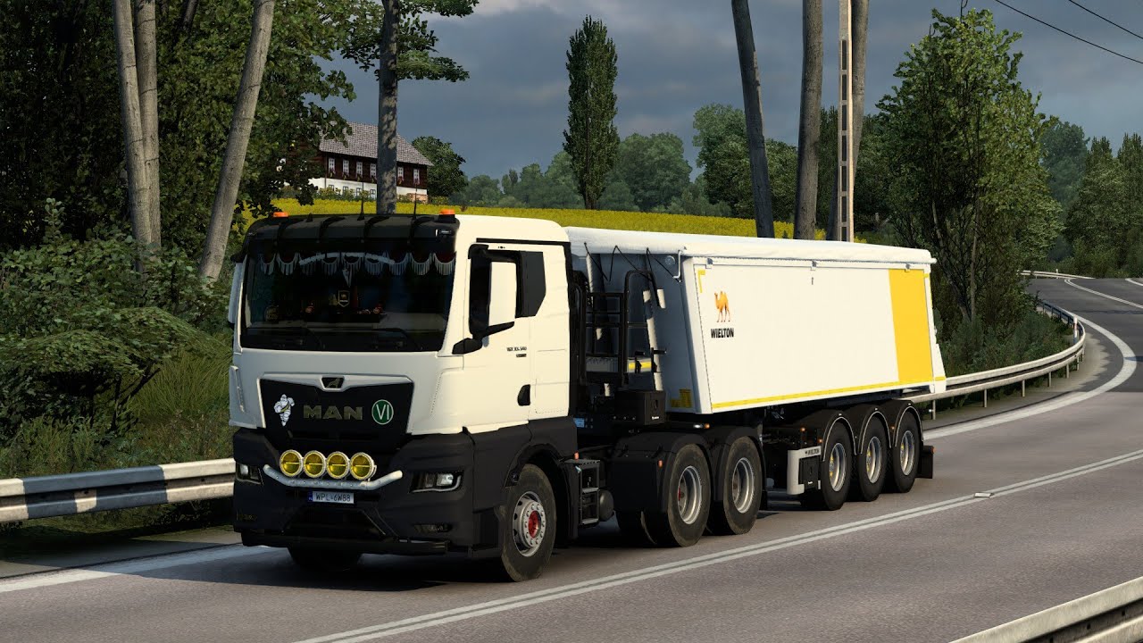 ETS2 1.47 | NEW DLC Wielton Weight Master with 2020 MAN TGX 24 Tonnes ...