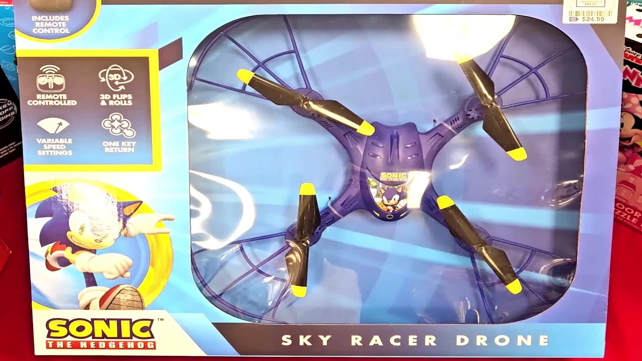 SONIC THE HEDGEHOG SKY RACER DRONE shop with us at ROSS!!! - YouTube