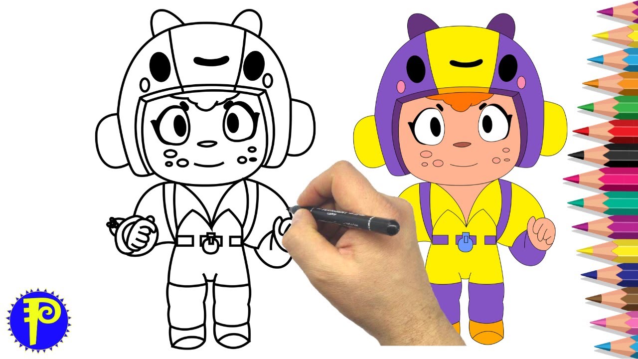 Как рисовать Пчелку - БРАВЛ СТАРС - How to draw Bea - BRAWL STARS - YouTube