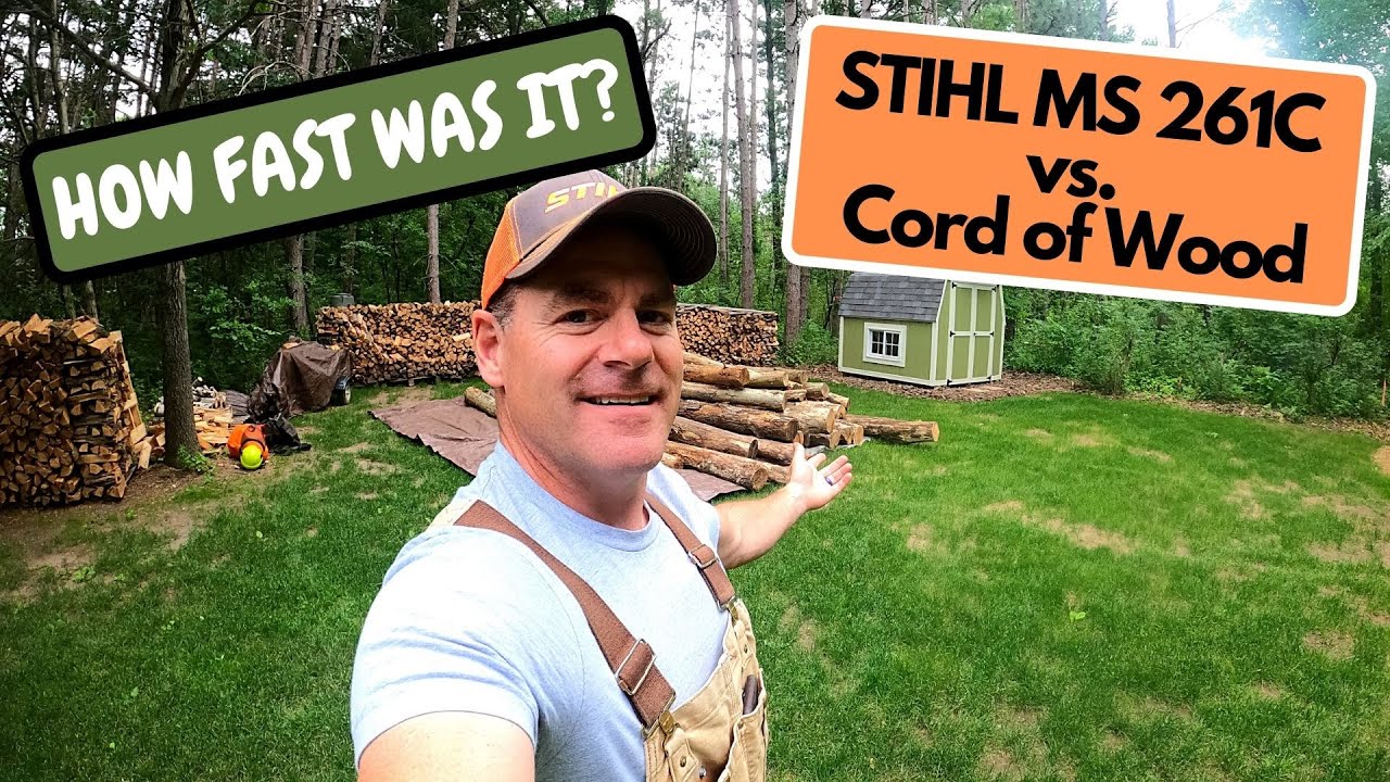 #26 Stihl MS261C Chainsaw Review - Full Cord Time Test - YouTube