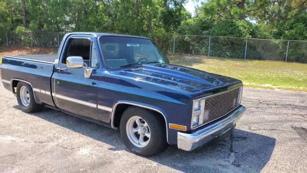 454 powered 1987 Chevrolet C10 pickup at I-95 Muscle - YouTube