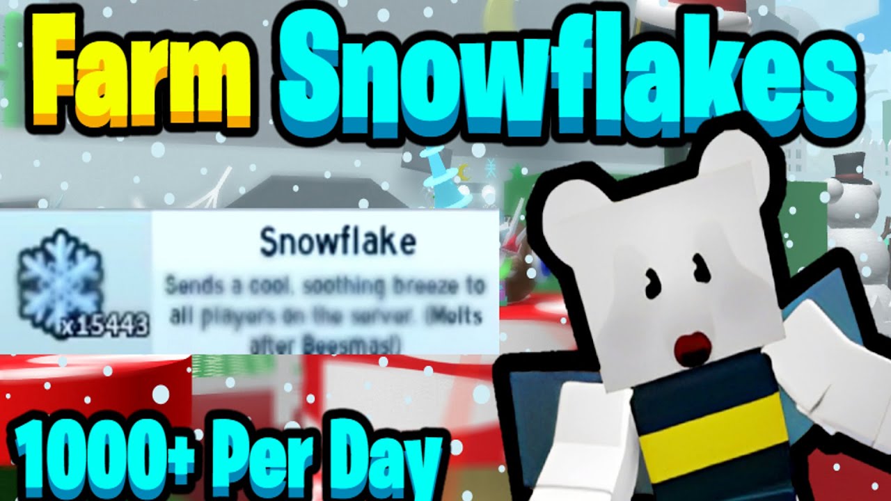 How to Farm Snowflakes [1000+ PER DAY] | Bee Swarm Simulator - YouTube