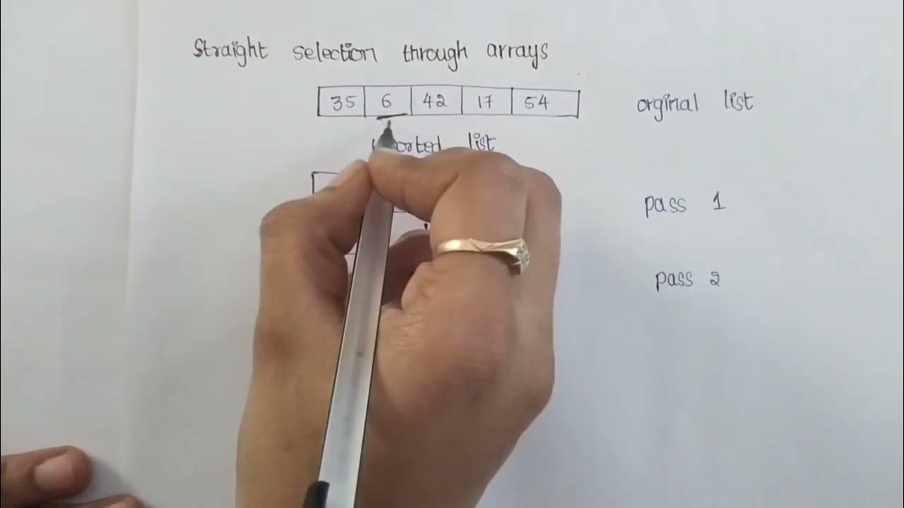 selection sort - YouTube