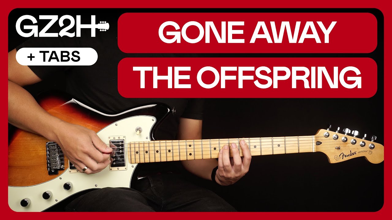 Gone Away Electric Guitar Tutorial The Offspring Guitar Lesson |Rhythm ...